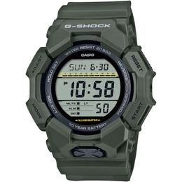 Chronograph Casio G-SHOCK, gr&uuml;n (olivgr&uuml;n, schwarz), Armbanduhren, Damen, Chronograph, Quarzuhr, Armbanduhr,Herrenuhr, digital, autom. Kalender, Resinarmband