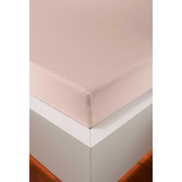 Spannbettlaken bellana "bellana deluxe mit Elasthan, Jersey 230 g/m&sup2;, Premium-Qualit&auml;t", pearl, 1 Stk., Jersey-Elasthan, 100x200 100x210 100x220 110x200 110x210 110x220 120x200 120x210 120x220 90x200 90x210 90x220 35cm, Jersey-Elasthan, Obermaterial: 95% Baumwolle, 5% Elasthan (LYCRA), Bettlaken, Spannbettlaken, mit 5% Elasthan, f&uuml;r Matratzen bis 35cm H&ouml;he, b&uuml;gelfrei, faltenfrei