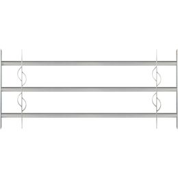 Fensterschutzgitter Alberts "Secorino Style", silber (silberfarben), H:45cm, Stahl, Schutzgitter, Breite ausziehbar 100-150 cm, versch. H&ouml;hen