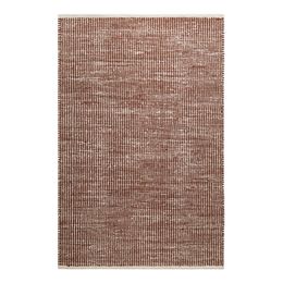 Teppich GREEN LOOOP "Toulouse", braun (rotbraun beige), B:160cm H:10mm L:230cm, Schurwolle, Teppiche, Teppich, Wollteppich, kurzflor, handgewebt, Wohnzimmer, nat&uuml;rlich