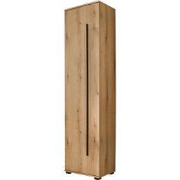 Garderobenschrank Home Affaire "Cantara, moderner Schrank, Schuhschrank mit Stauraum", eiche evoke, B:50cm H:201cm T:39cm, FSC-zertifizierter Holzwerkstoff, Schr&auml;nke, Garderobenschrank, ausreichend Stauraum, vielseitig einsetzbar, 50 cm breit