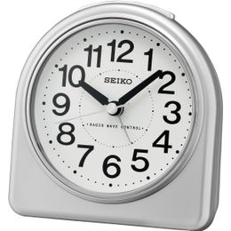 Funkwecker Seiko "QHR204S", silber (silberfarben), Wecker, Funkwecker, Wecker, Reisewecker, Piepalarm, Schlafzimmer, Geschenkidee