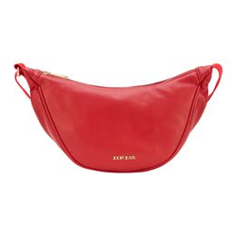 JOOP! Schultertasche JOOP JEANS "cuore ivy shoulderbag shz", Damen, Gr. B/H/T: 24cm x 16cm x 10cm, rot, Lederimitat, Taschen Schultertasche, Damen Umh&auml;ngetasche mit Logo-Emblem