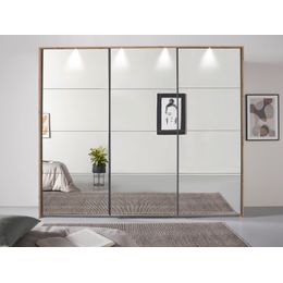 Schwebet&uuml;renschrank Rauch "Kleiderschrank Schrank Garderobe OTELI inkl. 3 Innenschubladen", braun (eiche artisan), B:278cm H:233cm T:68cm, Holzwerkstoff, Schr&auml;nke, Schwebet&uuml;renschrank, inkl. Passepartout optional mit Beleuchtung MADE IN GERMANY