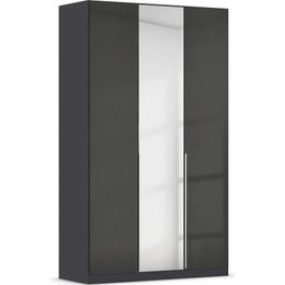 Dreht&uuml;renschrank OTTO HOME "Kleiderschrank Schrank Garderobe AGORDO mit Dekor- oder Hochglanzfront", grau (graumetallic, effektgrau hochglanz), B:136cm H:229cm T:54cm, Holzwerkstoff, Schr&auml;nke, Dreht&uuml;renschrank, durchdachte Innenausstattung, in 8 Breiten und 2 H&ouml;hen MADE IN GERMANY, Topseller