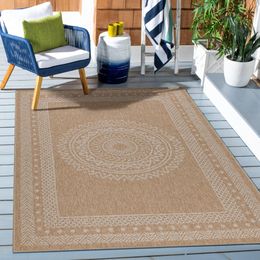 Outdoorteppich Ayyildiz Teppiche "DHAKA 8714", beige, B:80cm H:5mm L:250cm, Polypropylen, Teppiche, Outdoorteppich, L&auml;ufer / Pflegeleicht / Strapazierf&auml;hig / In- und Outdoor geeignet