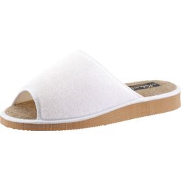 Damen Pantoffel wei&szlig;, Gr&ouml;&szlig;e 37