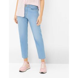 Brax Damen Five-Pocket-Hose Style CAROLA S USED BLEACHED BLUE, denim hellblau, Gr. 36L