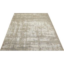 Teppich LUXOR living "Panama, Made in Belgium", beige, B:80cm H:5mm L:150cm, Polyester, Polypropylen, Teppiche, Teppich, Flachgewebe, modernes Design, In- und Outdoor geeignet