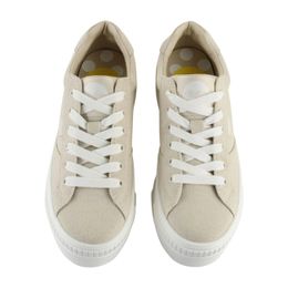 Trainingsschuh Buffalo "Buffalo Damen Buffalo Paired Organic Cotton", Damen, Gr. 40, beige, Kunstfaser, unifarben, Schuhe
