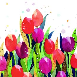 Servietten TULIP SPLASH