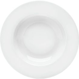 Suppenteller Van Well "Teller Set, Gourmet", wei&szlig;, B:22,5cm H:3,5cm L:22,5cm &Oslash;:22,5cm, Porzellan, Speiseteller, sp&uuml;lmaschinenfest und mikrowellengeeignet, Porzellan, &Oslash; 22,5 cm
