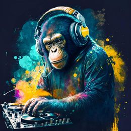 SONSTIGE Acrylglasbild MONKEY DJ