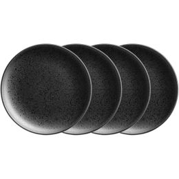 M&auml;ser Dessertteller M&Auml;SER "Essential", schwarz, &Oslash;:22cm, Steinzeug, Speiseteller, Teller Set