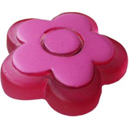 Dekomagnet Liedeco "Blume", rot (rot, rosa), &Oslash;:3cm, Materialmix, Gardinenbefestigungen, f&uuml;r metallische Fl&auml;chen