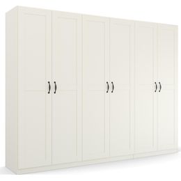 Dreht&uuml;renschrank Rauch "Kleiderschrank Schrank Garderobe Ankleide COTTAGE BY QUADRA SPIN", wei&szlig; (alpinwei&szlig;), B:271cm H:210cm T:54cm, Holzwerkstoff, Schr&auml;nke, Dreht&uuml;renschrank, in skandinavischem Landhausstil