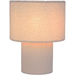 N&auml;ve N&Auml;VE Tischleuchte "Fluffy", wei&szlig;, 1, &Oslash; 23cm H: 31cm, 1 Stk., Leuchten, fluffiger Pl&uuml;schbezug, H:31cm D:23cm, Zuleitung mit Kippschalter, E27, Tischleuchte