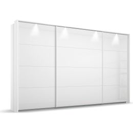 Schwebet&uuml;renschrank Rauch "Kleiderschrank Schrank Garderobe OTELI inkl. 3 Innenschubladen", wei&szlig; (wei&szlig;, hochglanz wei&szlig;), B:323cm H:233cm T:68cm, Holzwerkstoff, Schr&auml;nke, Schwebet&uuml;renschrank, inkl. Passepartout optional mit Beleuchtung MADE IN GERMANY