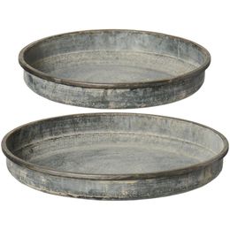 IB Laursen Kerzentablett Pflanztablett Urban Garden - 2er Set &Oslash; 25,3 / 30 cm skandinavische Deko Online Shop