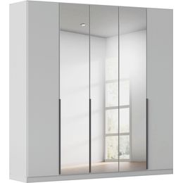 Dreht&uuml;renschrank OTTO HOME "Kleiderschrank Schrank Garderobe AGORDO mit Dekor- oder Hochglanzfront", grau (seidengrau), B:226cm H:210cm T:54cm, Holzwerkstoff, Schr&auml;nke, Dreht&uuml;renschrank, durchdachte Innenausstattung, in 8 Breiten und 2 H&ouml;hen MADE IN GERMANY, Topseller