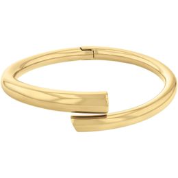 Armreif Calvin Klein "CK SPIRAL", gold (gelbgoldfarben), Armb&auml;nder, Damen, 17,5cm, Edelstahl, Armreif