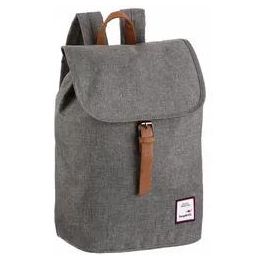 Cityrucksack Kangaroos, Gr. B/H/T: 25cm x 40cm x 13cm, grau, Nylon, Rucks&auml;cke Cityrucksack, in schlichter Optik