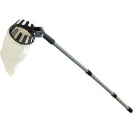 Obstpfl&uuml;cker Maximex "Obstsammler XL", grau, Kunststoff, Metall, Obstpfl&uuml;cker, mit Teleskopstiel, 270&ordm;-Knickgelenk, ausziehbar von 56 - 122 cm