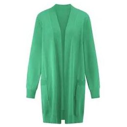 Long-Strickjacke Emilia Lay gr&uuml;n, 42