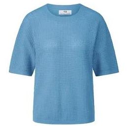 Rundhals-Pullover Peter Hahn blau, 42