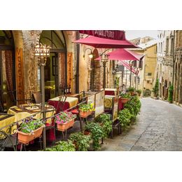 Fototapete papermoon "Vintage Cafe", bunt, B:3m L:2,23m, Vlies, Tapeten