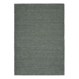 Wollteppich OCI DIE TEPPICHMARKE "SAMBIA", salbei, B:250cm H:16mm L:350cm, Schurwolle, Teppiche, reine Wolle, Handloom, hochwertig verarbeitet, nat&uuml;rlich warm