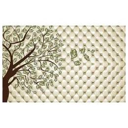 Fototapete papermoon "Muster mit Baum", bunt, B:3,5m L:2,6m, Vlies, Tapeten