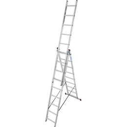 Vielzweckleiter Krause "Corda", silber (silberfarben), B:90cm H:530cm, Aluminium, Leitern