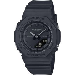 Chronograph Casio G-SHOCK, schwarz, Armbanduhren, Damen, Chronograph, Quarzuhr, Armbanduhr, Damenuhr, Herrenuhr, Stoppfunktion, Resinband