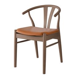 Stuhl HAMMEL FURNITURE "Frida, Massivholz mit gepolsterter Sitzfl&auml;che - hoher Komfort", , smoked oil, smoked oil, cognac, B:53cm H:75cm T:54cm, Leder, Massivholz, St&uuml;hle, Stuhl, Massivholz, gepolsterte Sitzfl&auml;che, versch. Farbvarianten