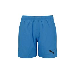 Badeshorts Puma "Puma SWIM BOYS MID SHORTS", Kinder, Gr. 152, N-Gr, schwarz, Microfaser, Obermaterial: 100% Polyester, Badehosen Badeshorts, schnelltrocknend, Kordelzug