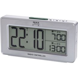 Funkwecker FILIUS zeitdesign "0532-19", silber (silberfarben), Wecker, Funkwecker