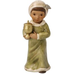 Krippenfigur Goebel "Weihnachtsdeko", bunt, B:5cm H:11,5cm, Steingut, Dekofiguren, Steingut, Figur Kaspar