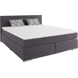 Boxspringbett COTTA "Simba", grau (anthrazit), L:209cm, Komplettbetten, Boxspringbett, wahlweise mit oder ohne Matratze und Topper bestellbar