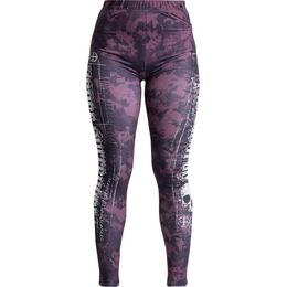 Rock Rebel by EMP Leggings with Skull Print Leggings rot in XL Q126-000195