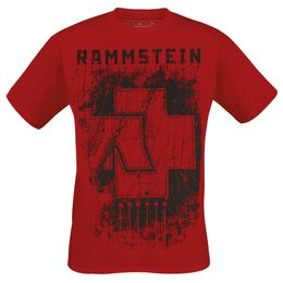 Rammstein 6 Herzen T-Shirt rot in S