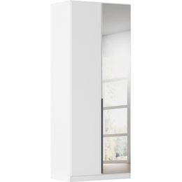 Dreht&uuml;renschrank OTTO HOME "Kleiderschrank Schrank Garderobe AGORDO mit Dekor- oder Hochglanzfront", wei&szlig; (alpinwei&szlig;), B:91cm H:229cm T:54cm, Holzwerkstoff, Schr&auml;nke, Dreht&uuml;renschrank, durchdachte Innenausstattung, in 8 Breiten und 2 H&ouml;hen MADE IN GERMANY, Topseller