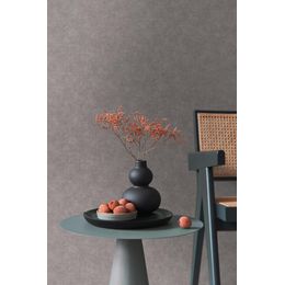 Livingwalls Vliestapete LIVING WALLS "Smart Surfaces einfarbige Tapete Unitapete Struktur-Optik Landhaus", grau (grau 1), B:0,53m H:0,02m L:10,05m, Vlies, Tapeten, Vliestapete Textil-Optik f&uuml;r Schlafzimmer K&uuml;che Wohnzimmer Uni Design