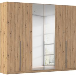 Dreht&uuml;renschrank OTTO HOME "Kleiderschrank Schrank Garderobe AGORDO mit Dekor- oder Hochglanzfront", braun (eiche artisan), B:271cm H:229cm T:54cm, Holzwerkstoff, Schr&auml;nke, Dreht&uuml;renschrank, durchdachte Innenausstattung, in 8 Breiten und 2 H&ouml;hen MADE IN GERMANY, Topseller