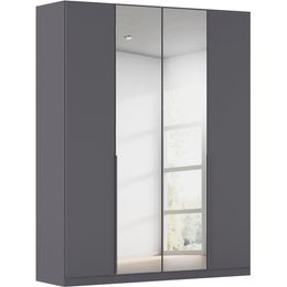Dreht&uuml;renschrank OTTO HOME "Kleiderschrank Schrank Garderobe AGORDO mit Dekor- oder Hochglanzfront", grau (graumetallic), B:181cm H:210cm T:54cm, Holzwerkstoff, Schr&auml;nke, Dreht&uuml;renschrank, durchdachte Innenausstattung, in 8 Breiten und 2 H&ouml;hen MADE IN GERMANY, Topseller