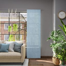 Neutex for you! Schiebegardine NEUTEX FOR YOU "Libre-ECO" Gr. 1, blau, B:60cm H:245cm, Jacquard, Polyester, Gardinen, 60 x 245 cm (B x H)