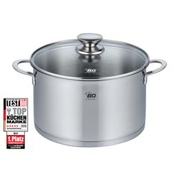 Fleischtopf ELO "Galant", silber (silberfarben), &Oslash;:24cm, T&ouml;pfe, Fleischtopf, integriertes &Ouml;l- Dosier-System, Induktion