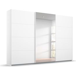 Schwebet&uuml;renschrank Rauch "Kleiderschrank Schrank Garderobe W&auml;scheschrank Ankleide OTELI", wei&szlig;, B:271cm H:210cm T:68cm, Holzwerkstoff, Schr&auml;nke, Schwebet&uuml;renschrank, mit Spiegel, schlichte Dekor- oder Hochglanz-Front MADE IN GERMANY