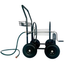 WESTMANN Schlauchwagen "Rota", schwarz, B:58cm H:95cm T:63cm, Schlauchtrommeln, f&uuml;r max. 75 m Schlauch