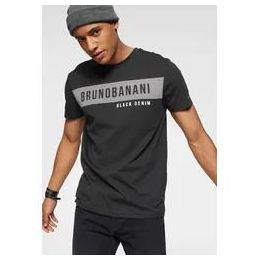 T-Shirt Bruno Banani, Herren, Gr. 3XL (64/66), schwarz, Single Jersey, Obermaterial: 100% Baumwolle, bedruckt, schmal, Rundhals, Shirts T-Shirt, kurz&auml;rmelig, schmal geschnitten, Rundhalsausschnitt